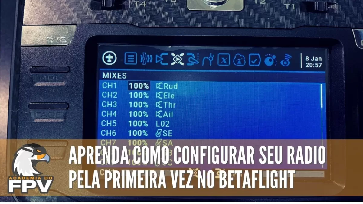 Passo a Passo como configurar o Controle RC com OpenTX/EdgeTX no Betaflight e acertar o Mapa de ...